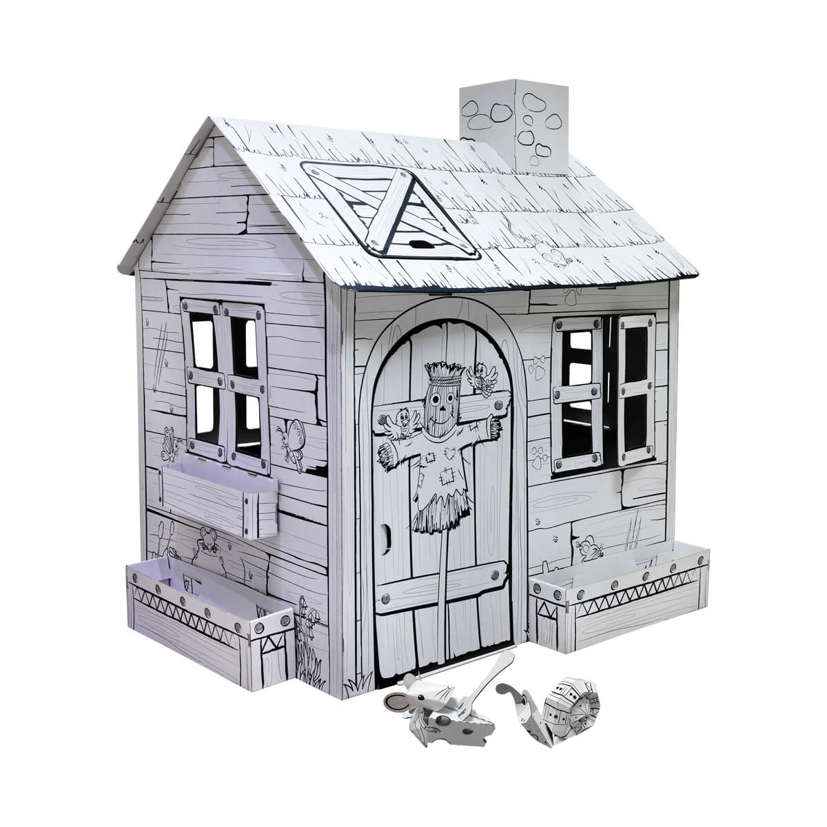 Large Cardboard House PAPPY Playhouse (Large)